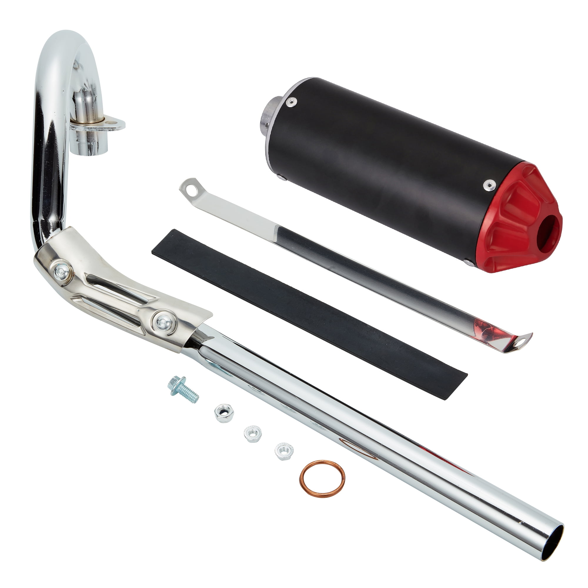 Motorcycle Exhaust Muffler 28mm Exhaust Pipe Tail Section Silencing ...