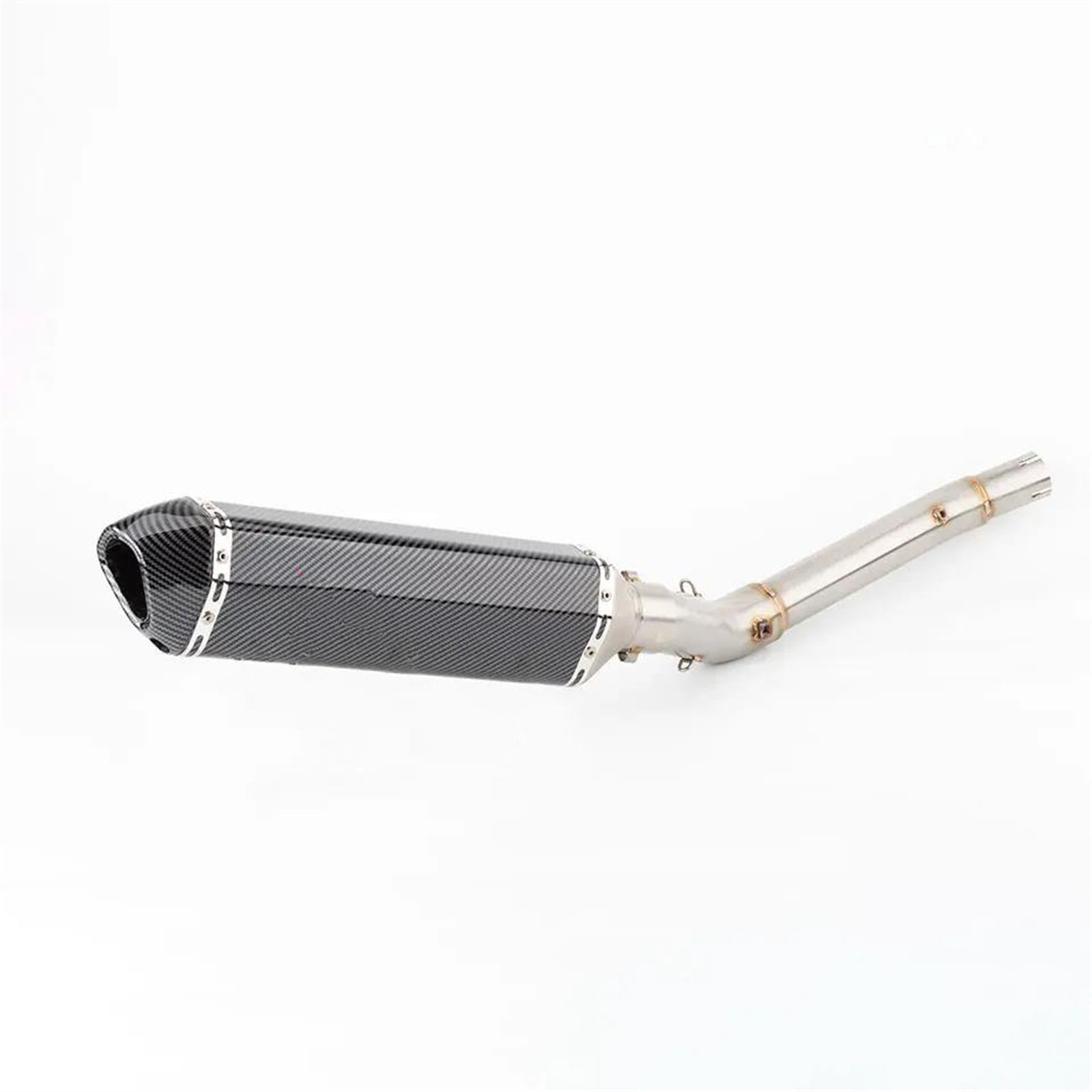 Motorcycle Exhaust Muffler Silencer Middle Link Pipe Slip On For Suzuki ...