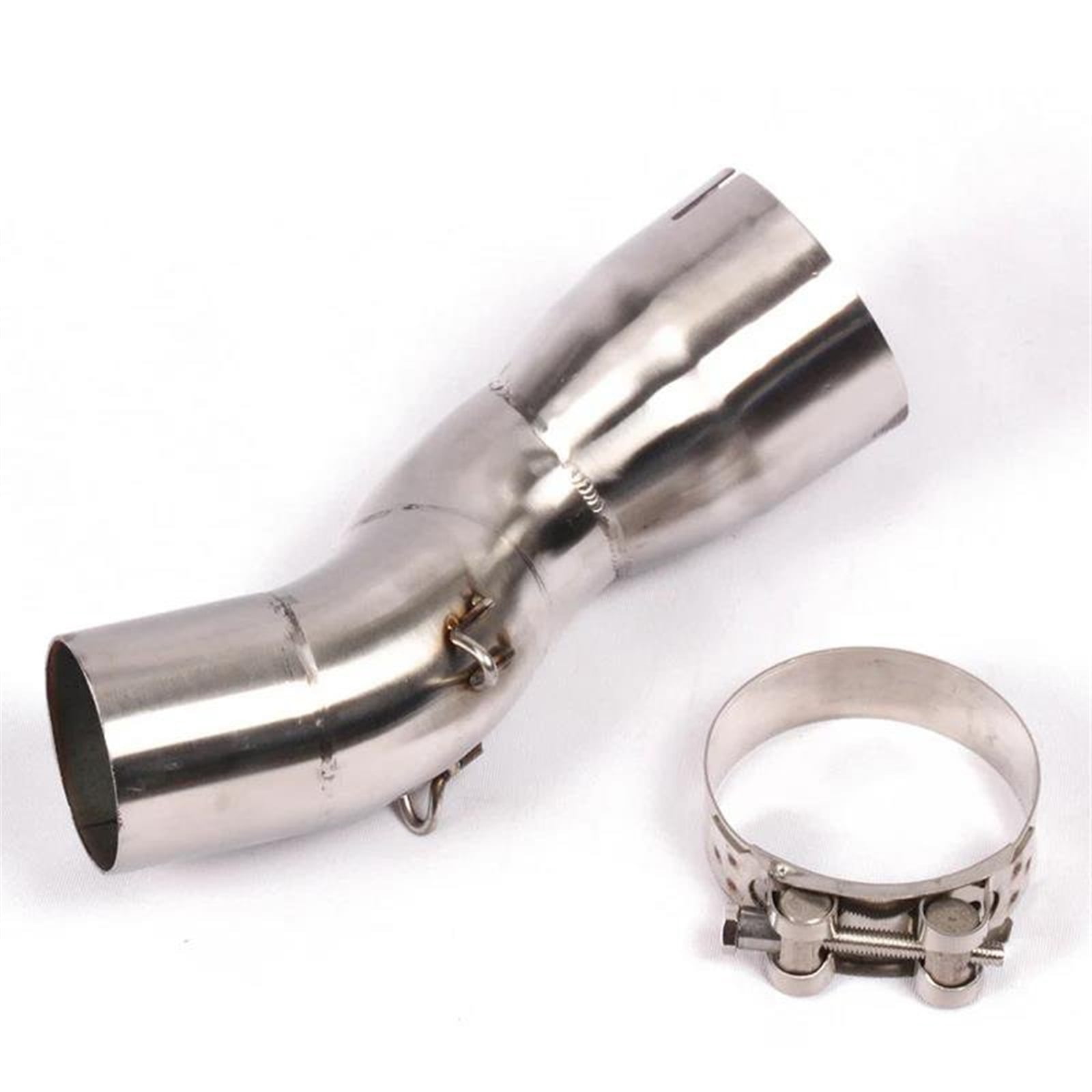 Motorcycle Exhaust Pipe Middle Connect Pipe Stainless Steel Link Tube ...