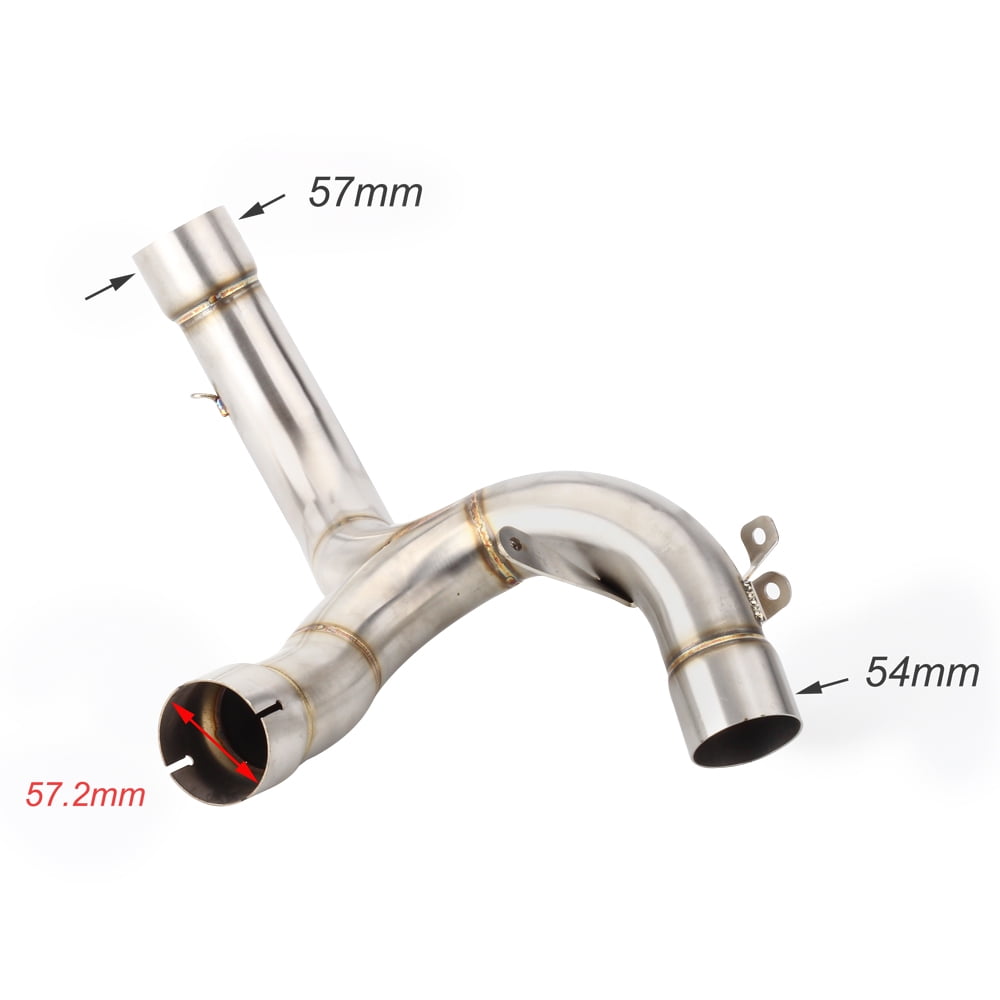 Motorcycle Exhaust Pipe Muffler Front Middle Link Pipe System For ...