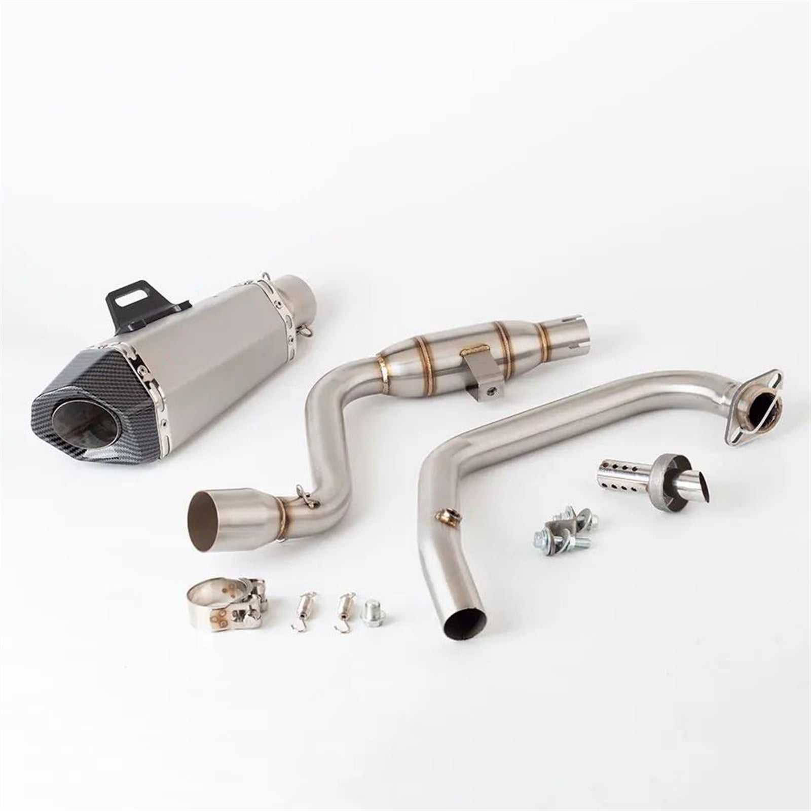 Motorcycle Exhaust Pipe Muffler Modified Middle Link Pipe Connect Slip ...