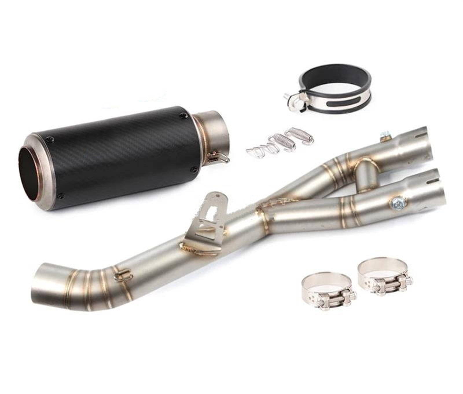 Motorcycle Exhaust Pipe Muffler Modified Middle Link Pipe Connect Slip ...