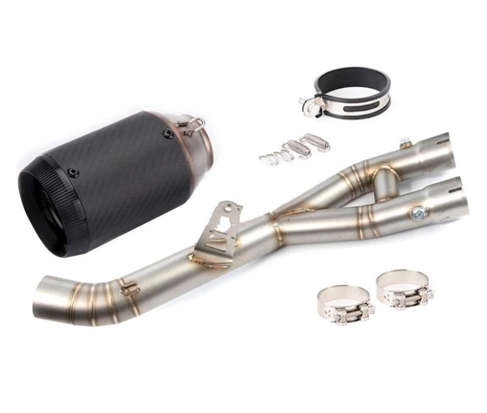 Motorcycle Exhaust Pipe Muffler Modified Middle Link Pipe Connect Slip ...