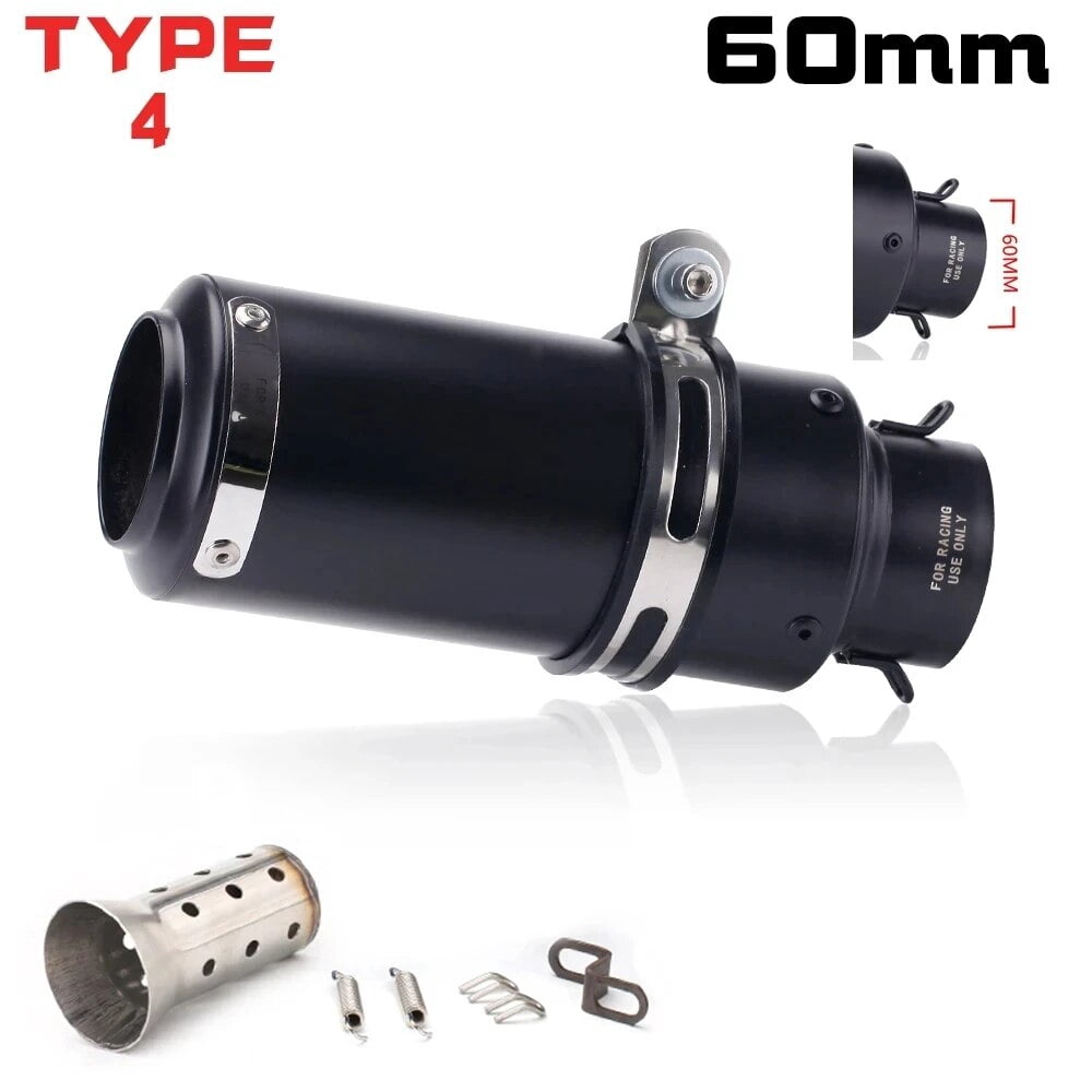 Motorcycle Exhaust Pipe com DB Killer, Escape Muffler, Carbon Fiber ...