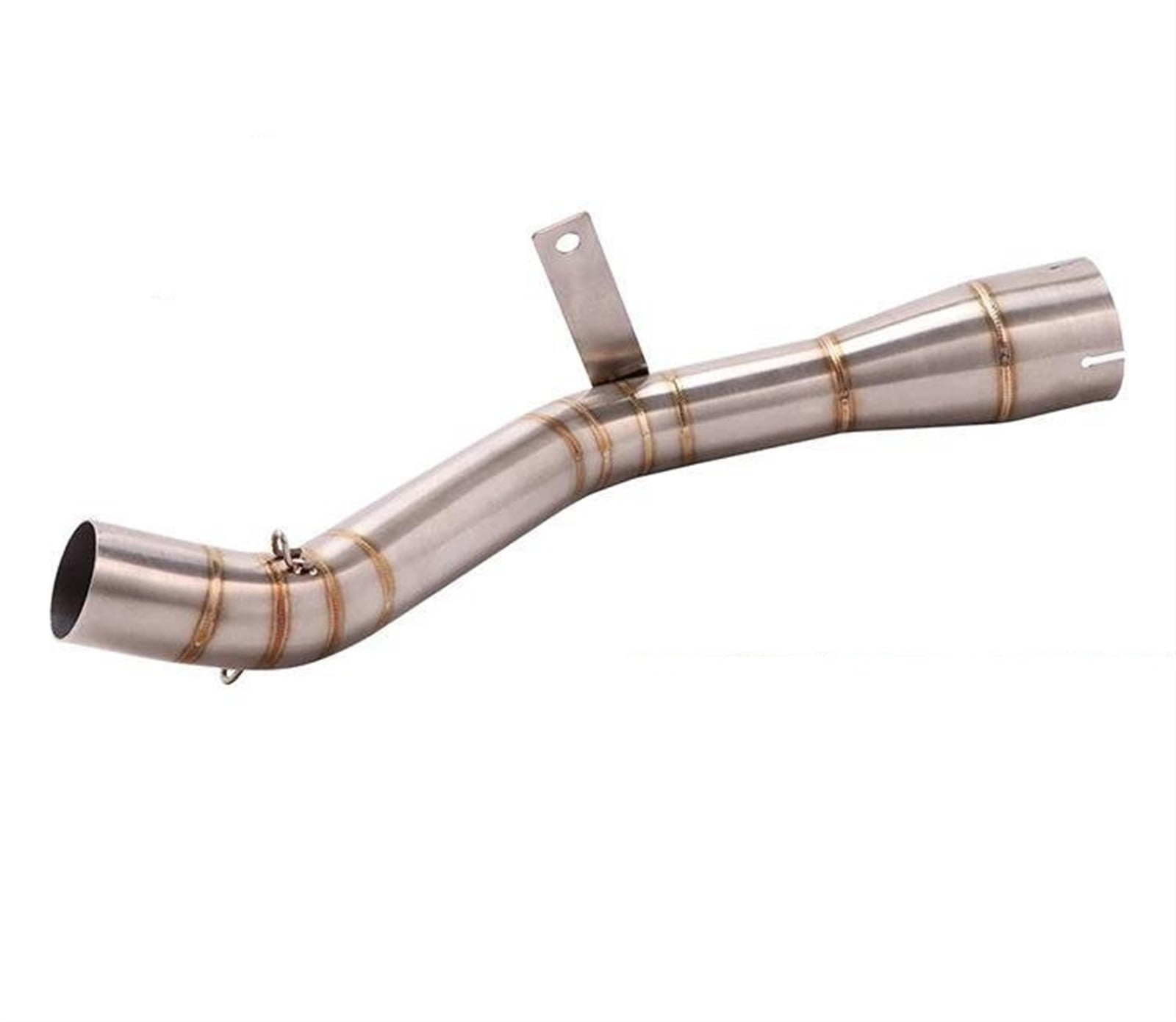 Motorcycle Exhaust Slip On Middle Link Pipe Round Tube 51mm Without ...