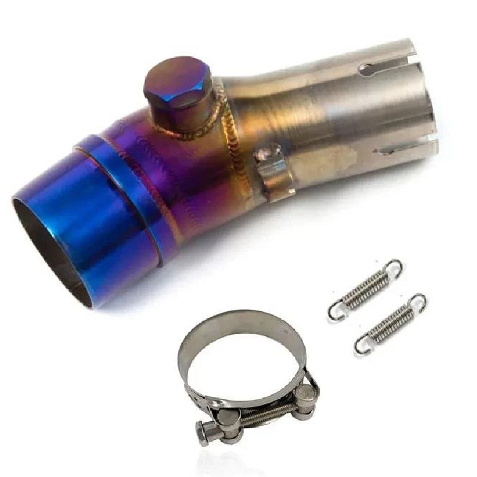 Motorcycle Exhaust Slip On Middle Link Pipe Tube Stainless Steel Parts ...