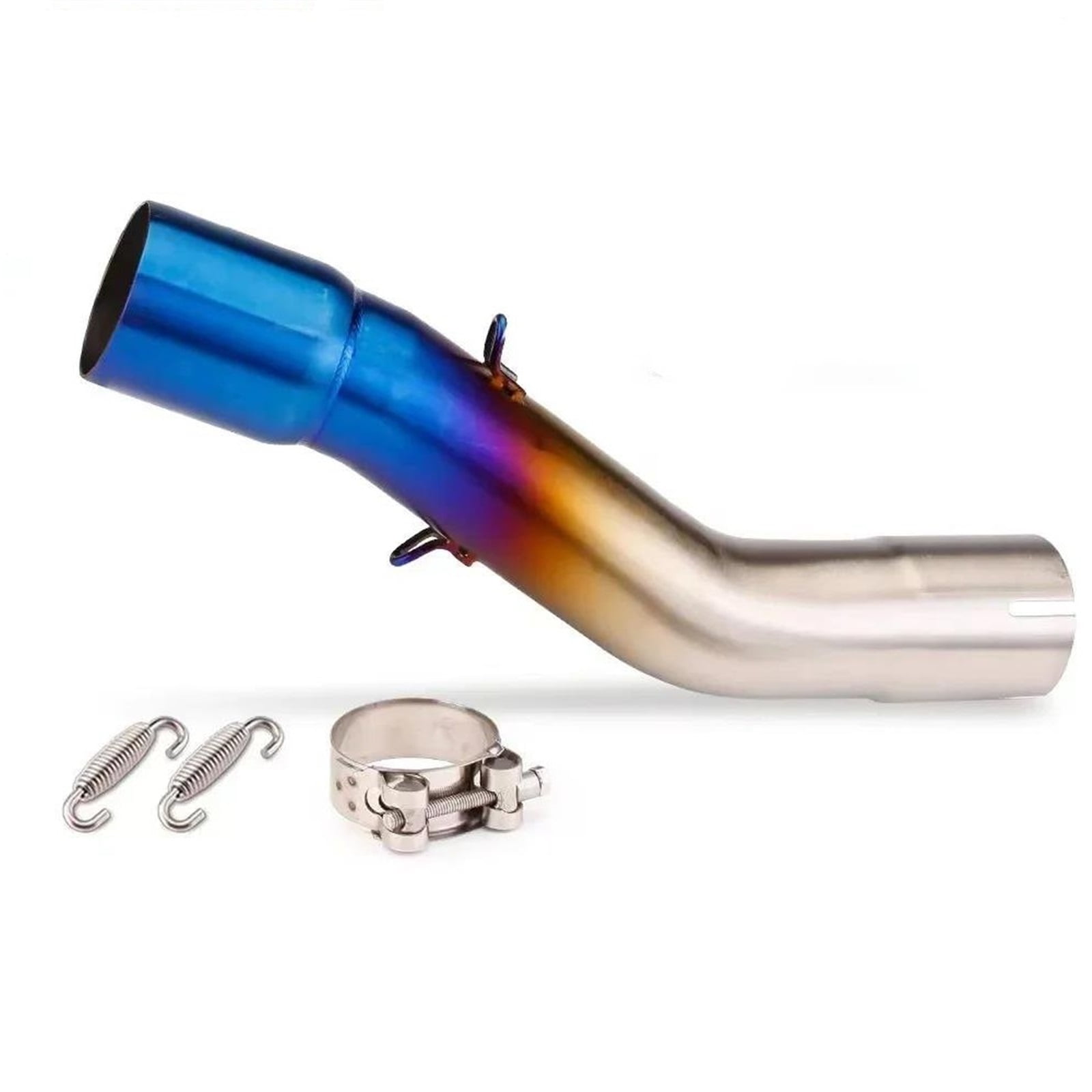 Motorcycle Exhaust System Middle Link Pipe Stainless Steel Slip On For ...