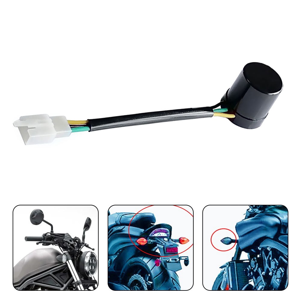 Motorcycle Flasher With WireFlasher Relay 12V FasherFor GY6-125 WH-125 ...