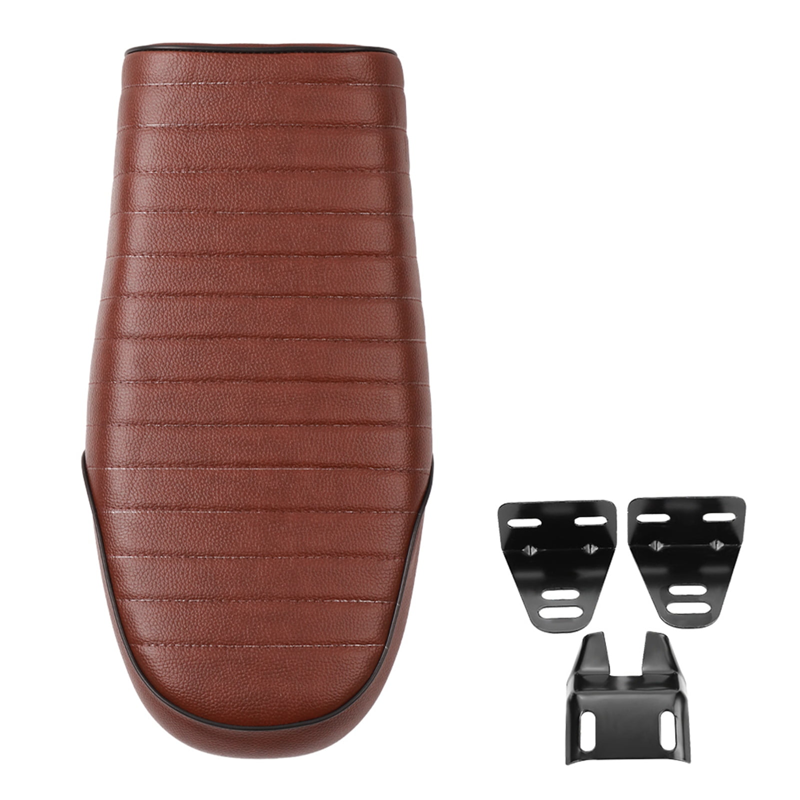 Motorcycle Flat Cushion,Motorcycle PU Leather Vintage Cafe Racer Refit ...