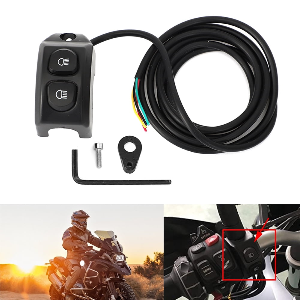 Motorcycle Fog Lights Wiring Harness Handle Switch Button For BMW ...