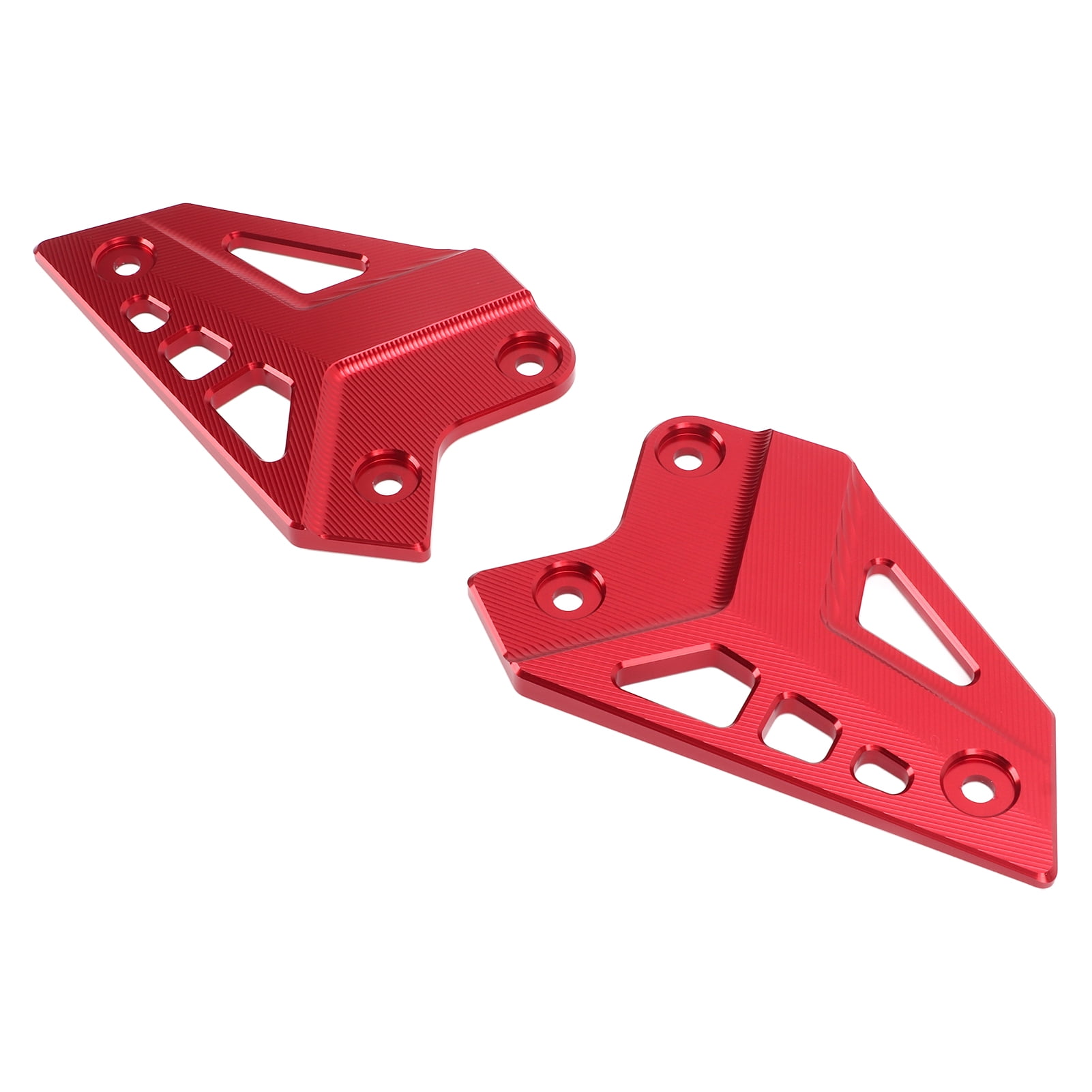 Motorcycle Foot Peg Protector Rear Plate Heel Guard Aluminum Alloy ...