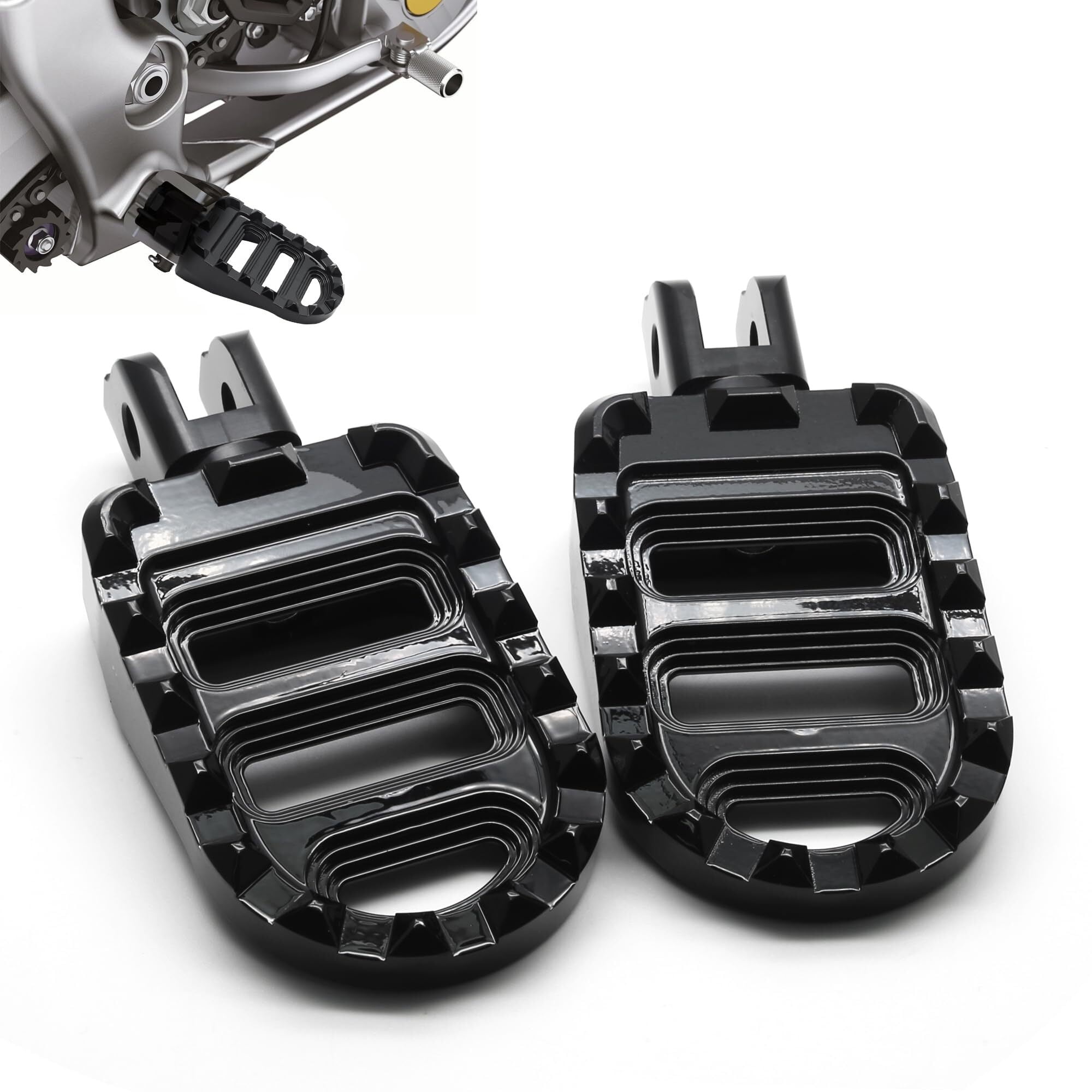Motorcycle Foot Pegs, 2018-2024 Front Adjustable Footpegs Accessories ...