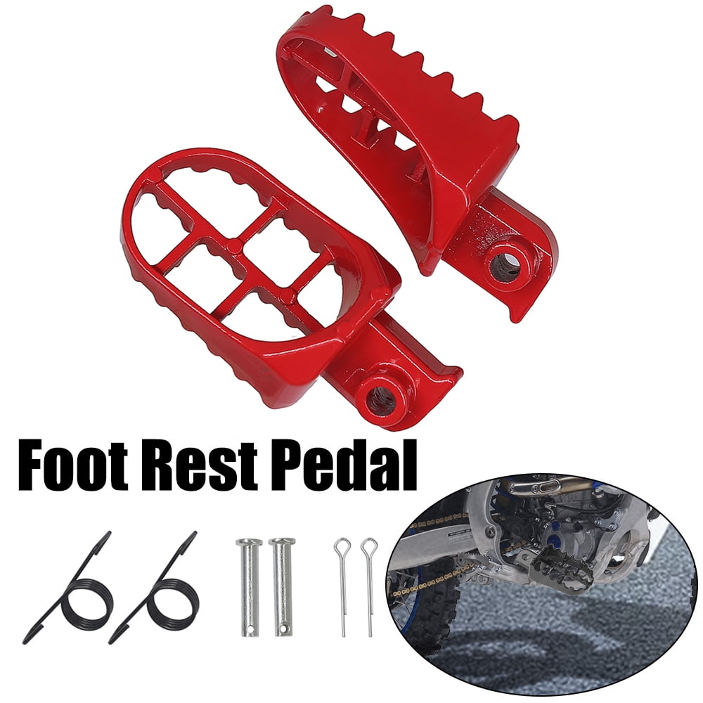 Motorcycle Footpegs Aluminium Pedals For Pit Dirt Bike PW50/80 TW200 ...