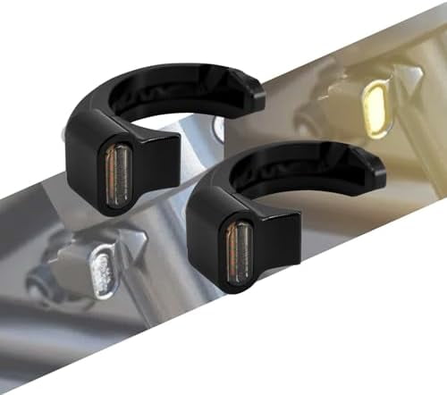 Motorcycle Front Fork LED Turn Signals Running Light Fit for Harley ...