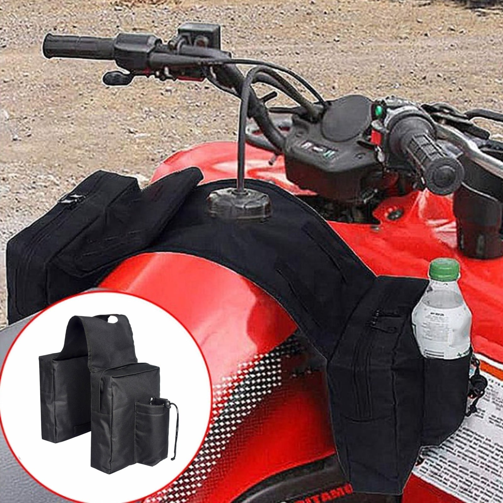 Motorcycle Front Hanging Bag | ATV Off-Road Storage Organizer | 600D ...