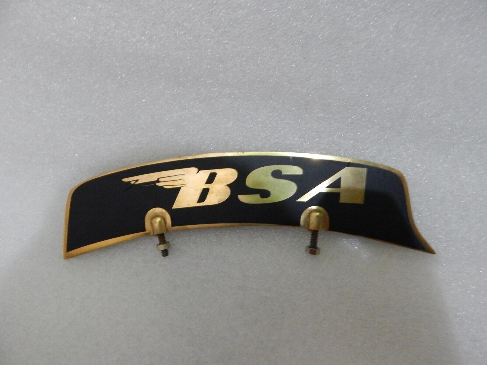 Motorcycle Front Mudguard/Fender Brass Number Plate Suitable BSA All ...