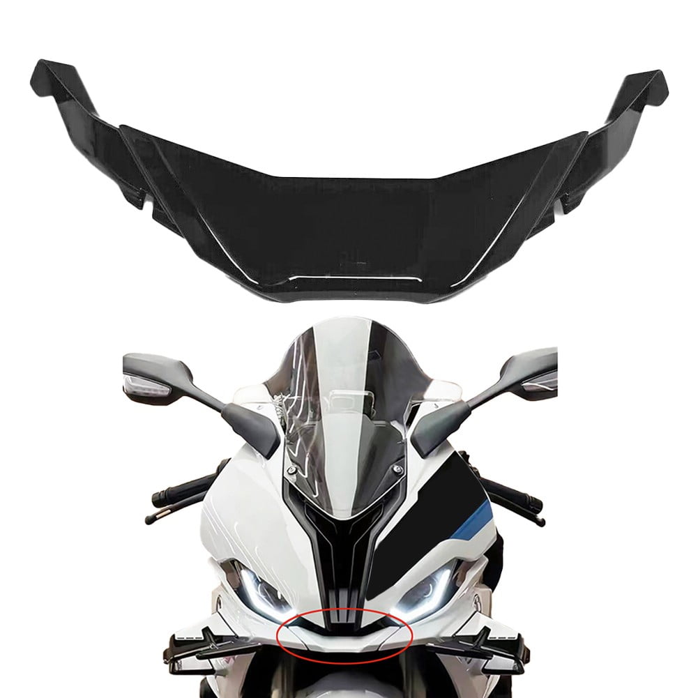 Motorcycle Front Nose Center Air Intake Lip Cover Black Fairing ...