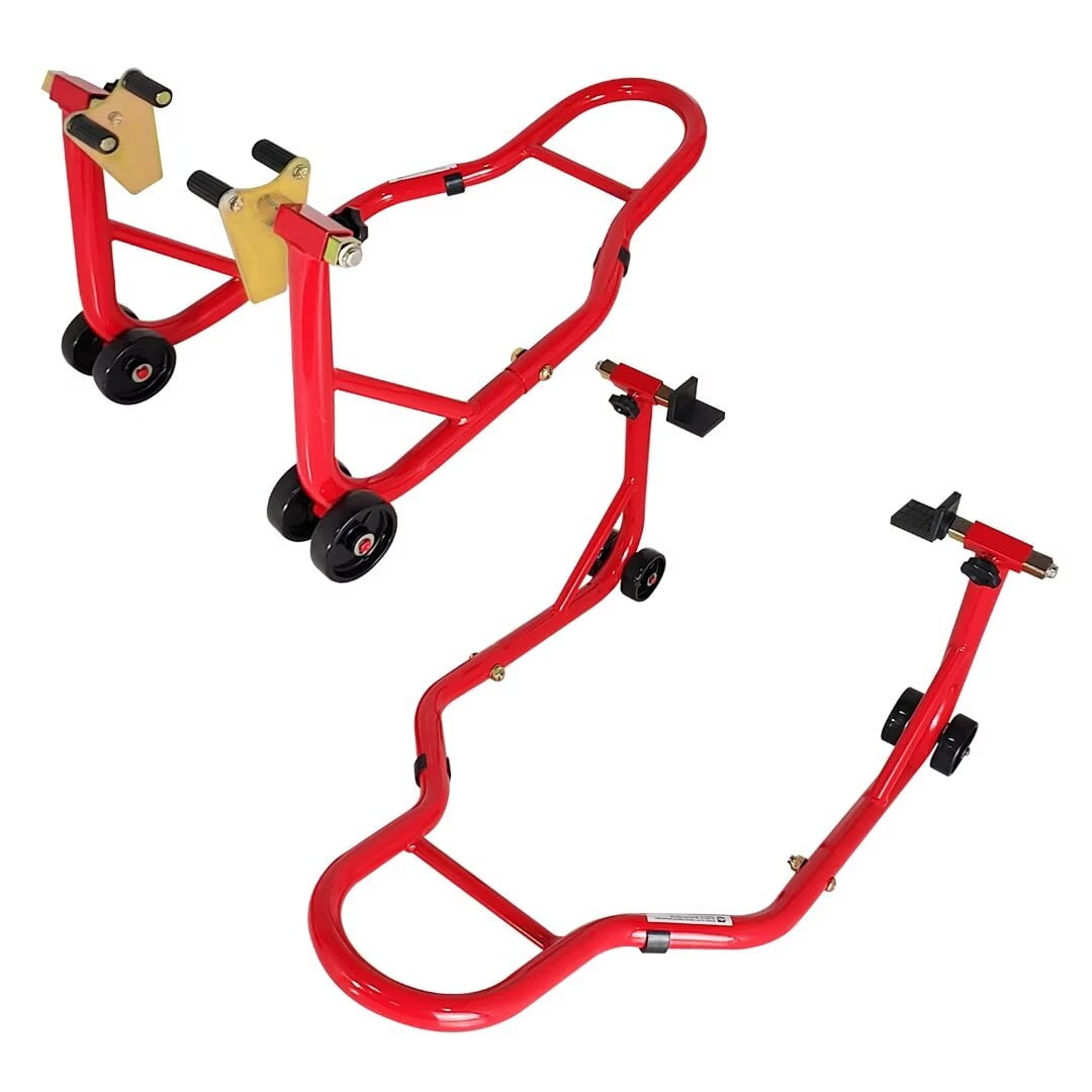 Motorcycle Front & Rear Stand, 900lbs Universal Motorcycle Stands Lift ...
