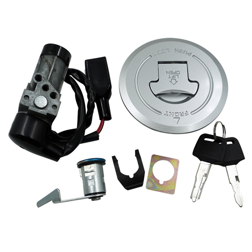 Motorcycle Fuel Tank Lock Kit Motorcycle Lock Key Assembly Compatible for SDH150-B-C CBF150 ...