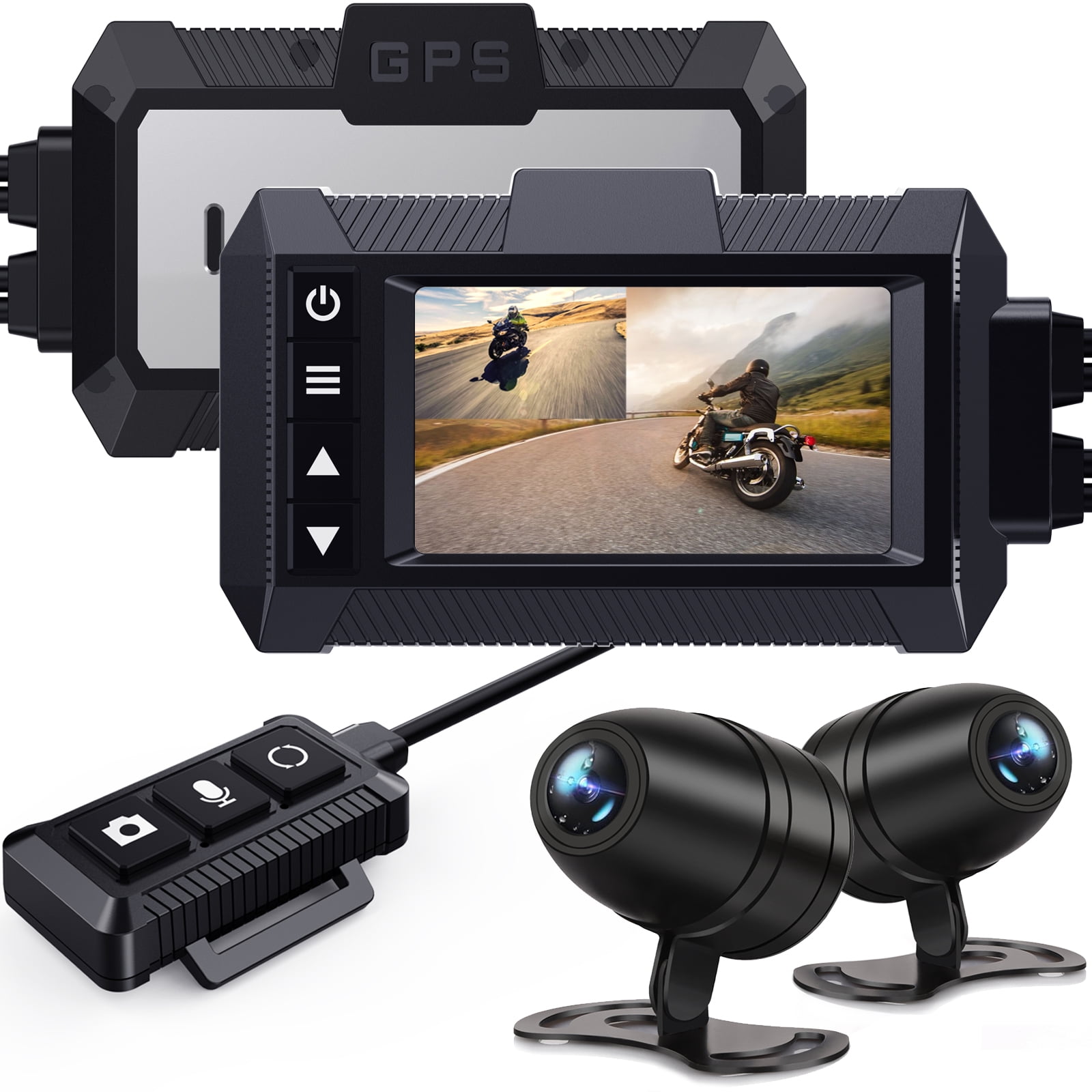 Motorcycle Full Waterproof Dash Cam, ZOMFOM Motorcycle Camera with ...