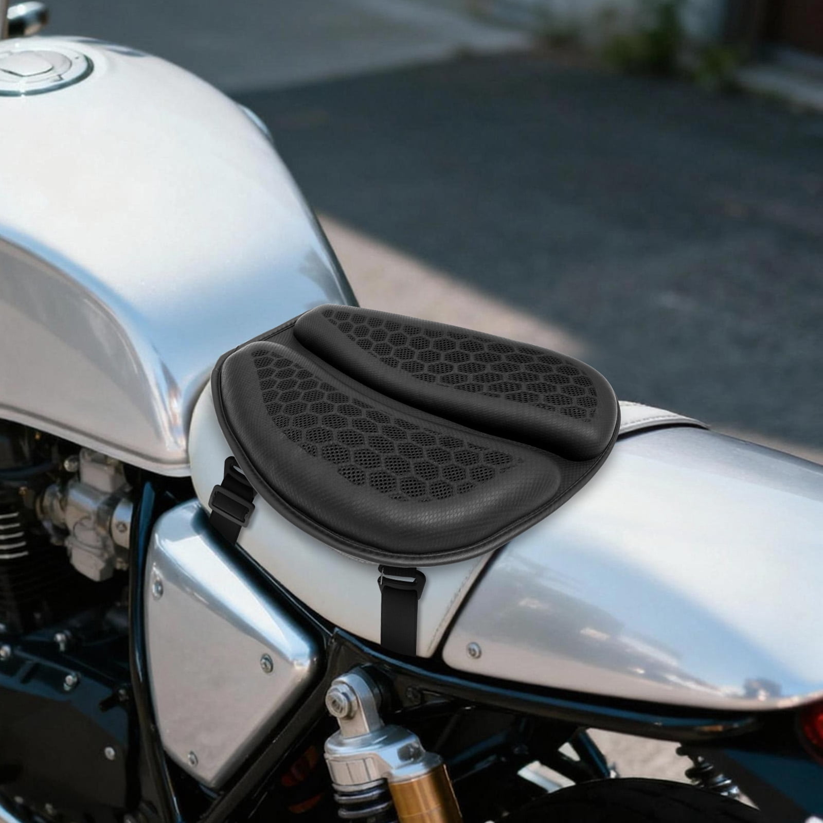 Motorcycle Gel Seat Cushion 3D Honeycomb Structure Foldable Motorbike ...