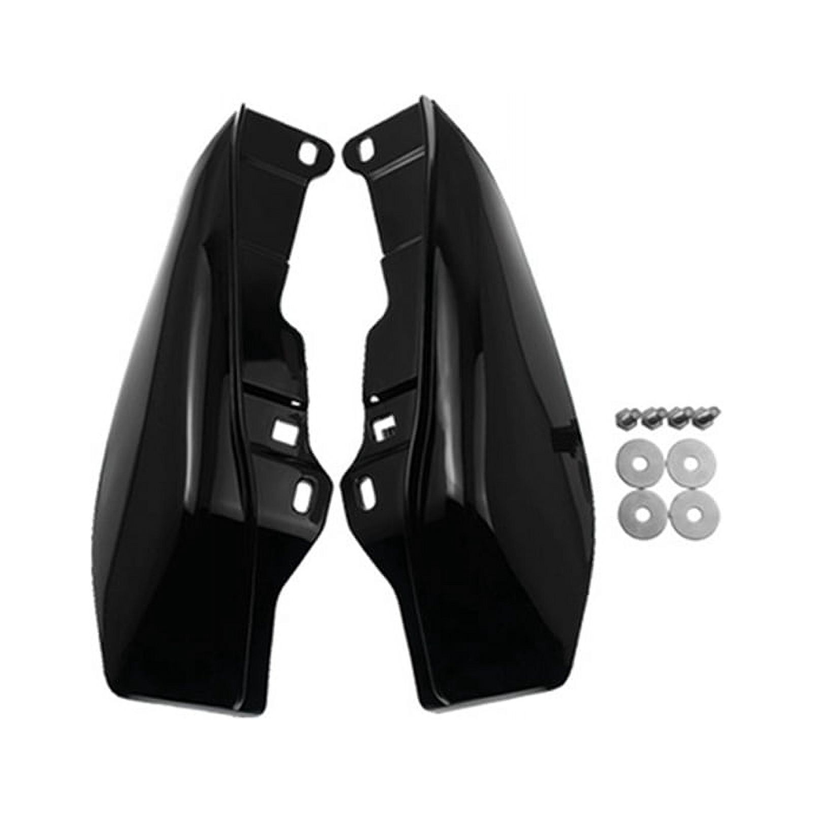 Motorcycle Gloss Black Mid-Frame Air Deflector Heat Shield for Touring ...