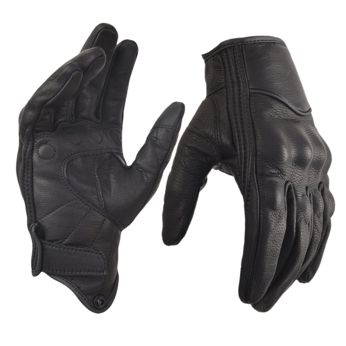 Walmart Motorcycle Gloves, Genuine Goatskin Leather, Touch Screen ...