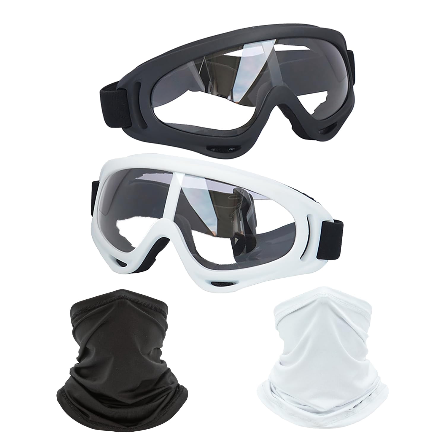 Motorcycle Goggles,2 Pack Dirt Bike ATV Motocross Riding Hiking ...