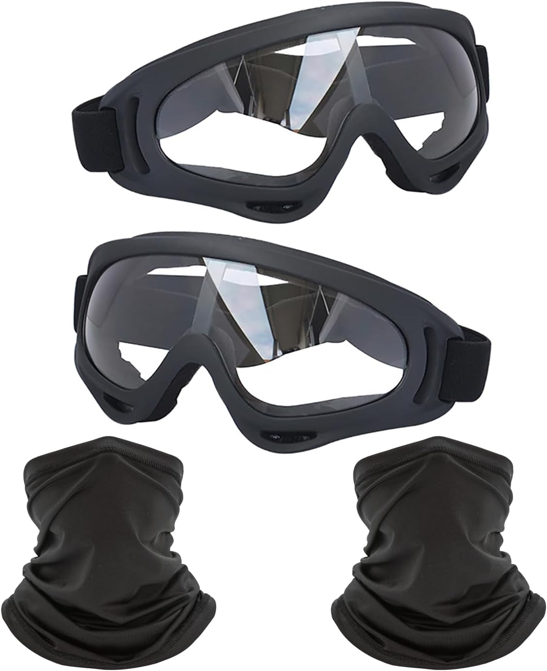 Motorcycle Goggles,2 Pack Dirt Bike ATV Motocross Riding Hiking ...