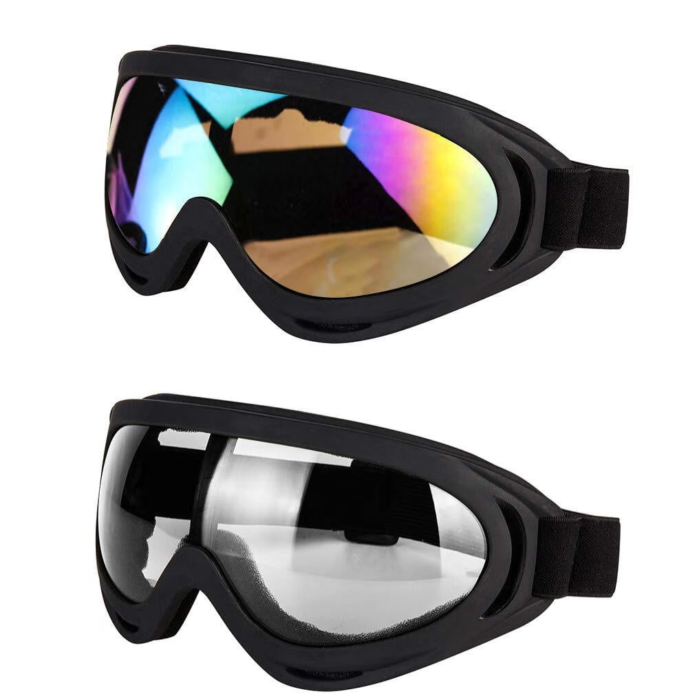 Motorcycle Goggles - Glasses Set of 2 - Dirt Bike ATV Motocross Anti-UV ...