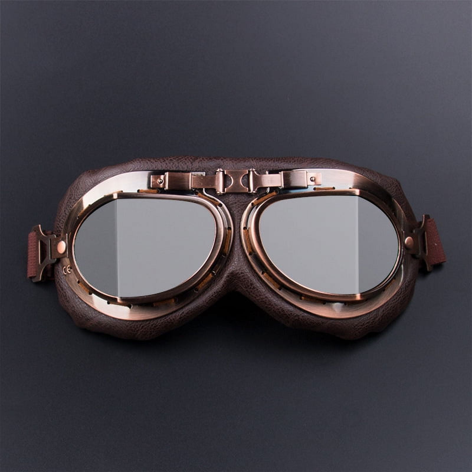 Motorcycle Goggles Glasses Vintage Motocross RetroPilot Cruiser ATV UV ...