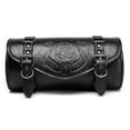 Retro Motorcycle Handlebar Bag PU Leather Waterproof Tool Organizer ...