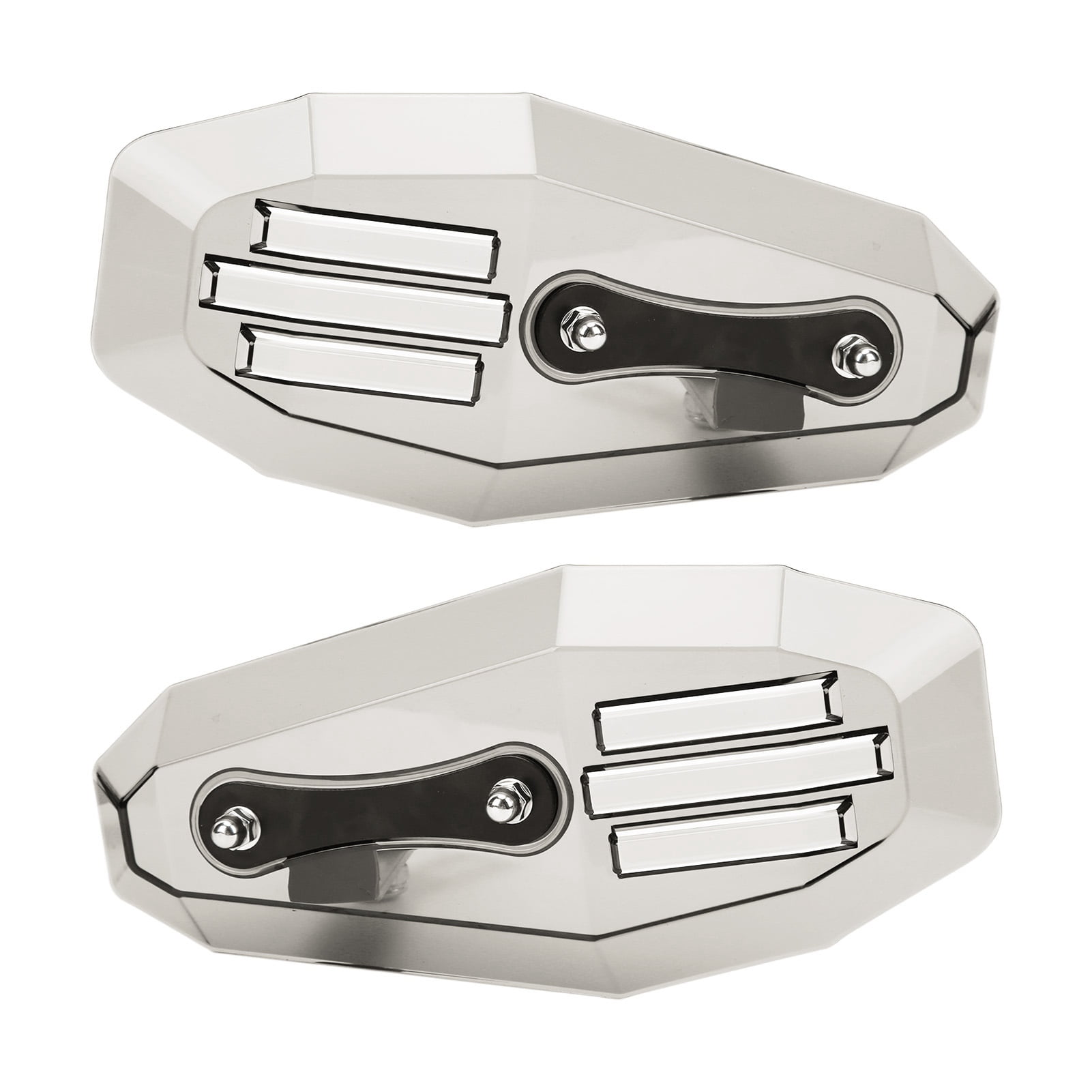Motorcycle Hand Guard, Universal Polycarbonate Protector, 2PCS Grey ...