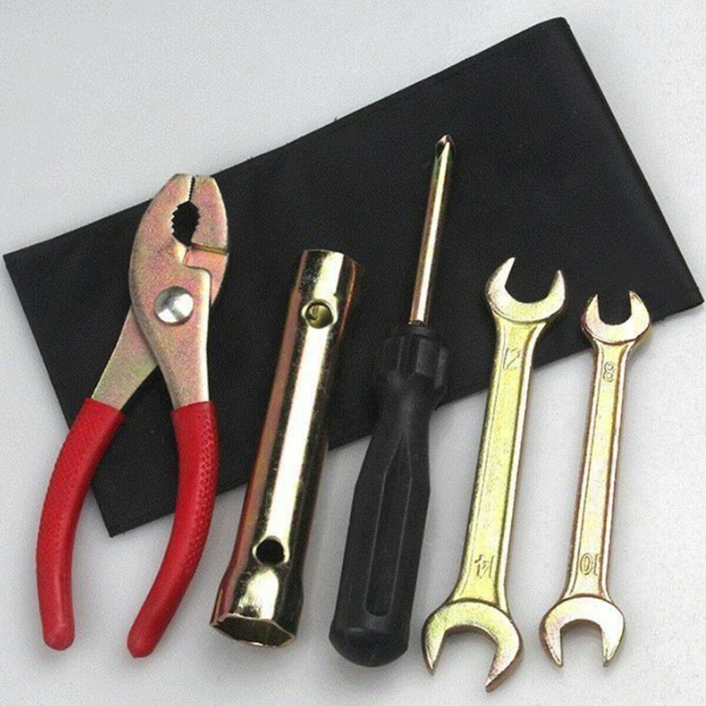 Motorcycle Hand Tools Kit Spark Plug Spanner Wrench Socket Screwdriver ...