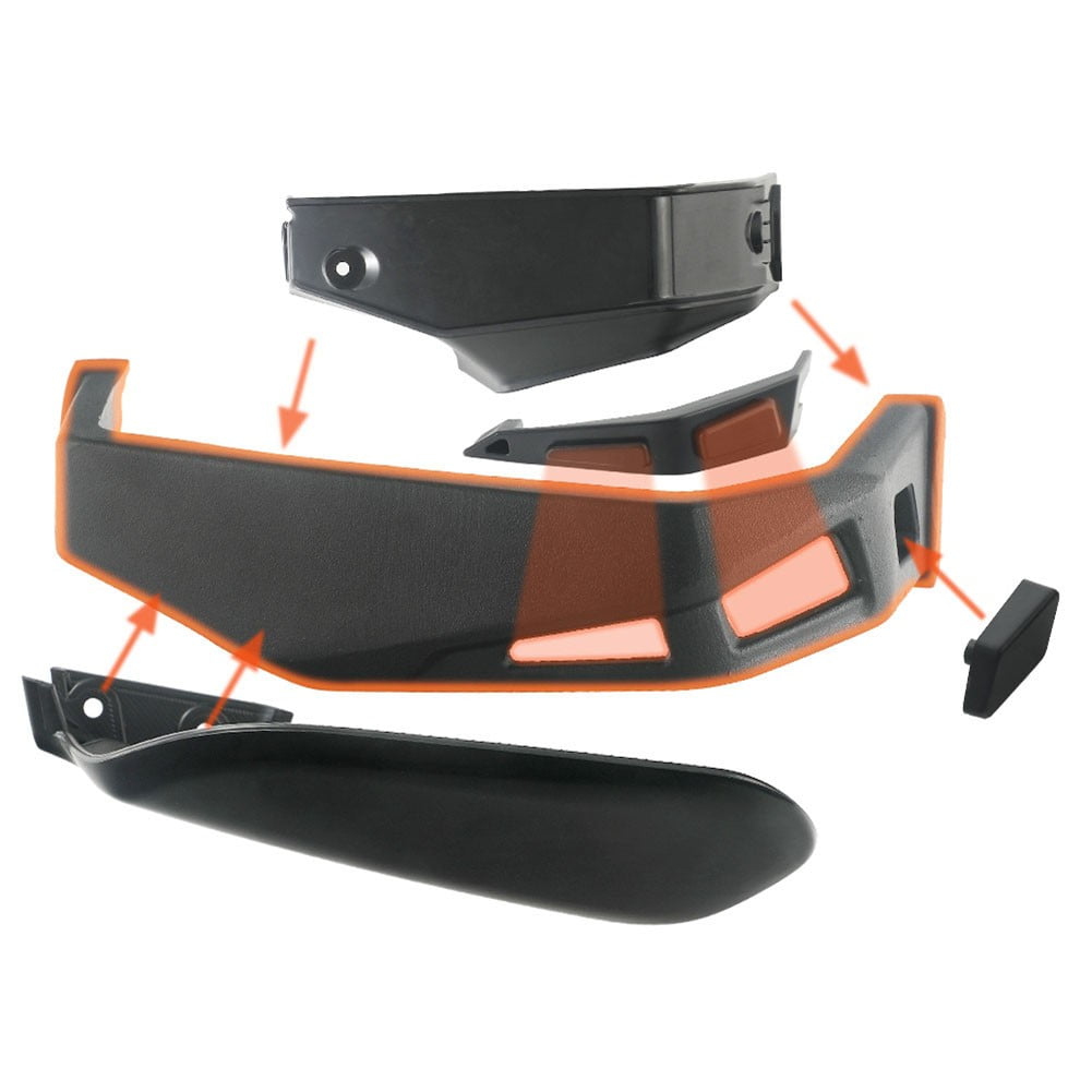 Motorcycle Handguards Protector Wind Deflector Kit Compatible for Can ...