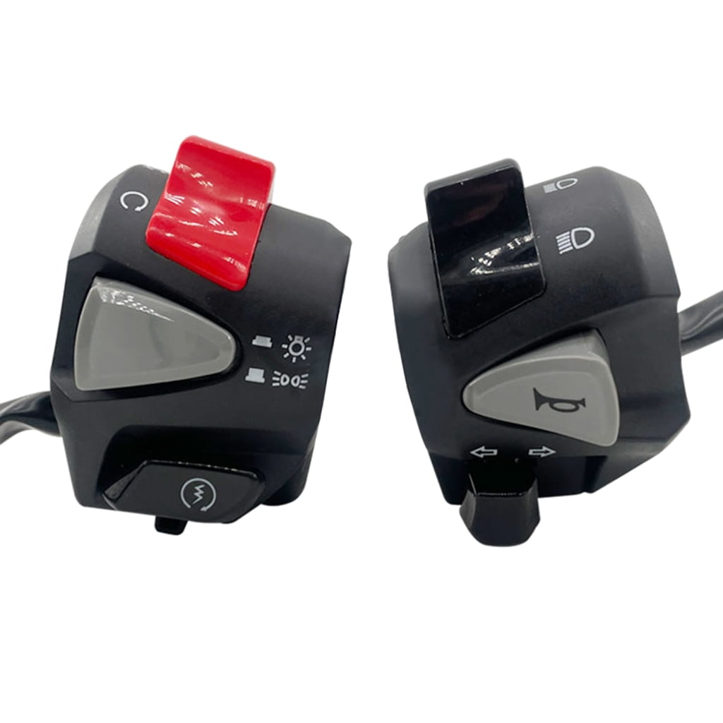 Motorcycle Handle Horn Button Turn Signal Electric Fog Lamp Light Start ...