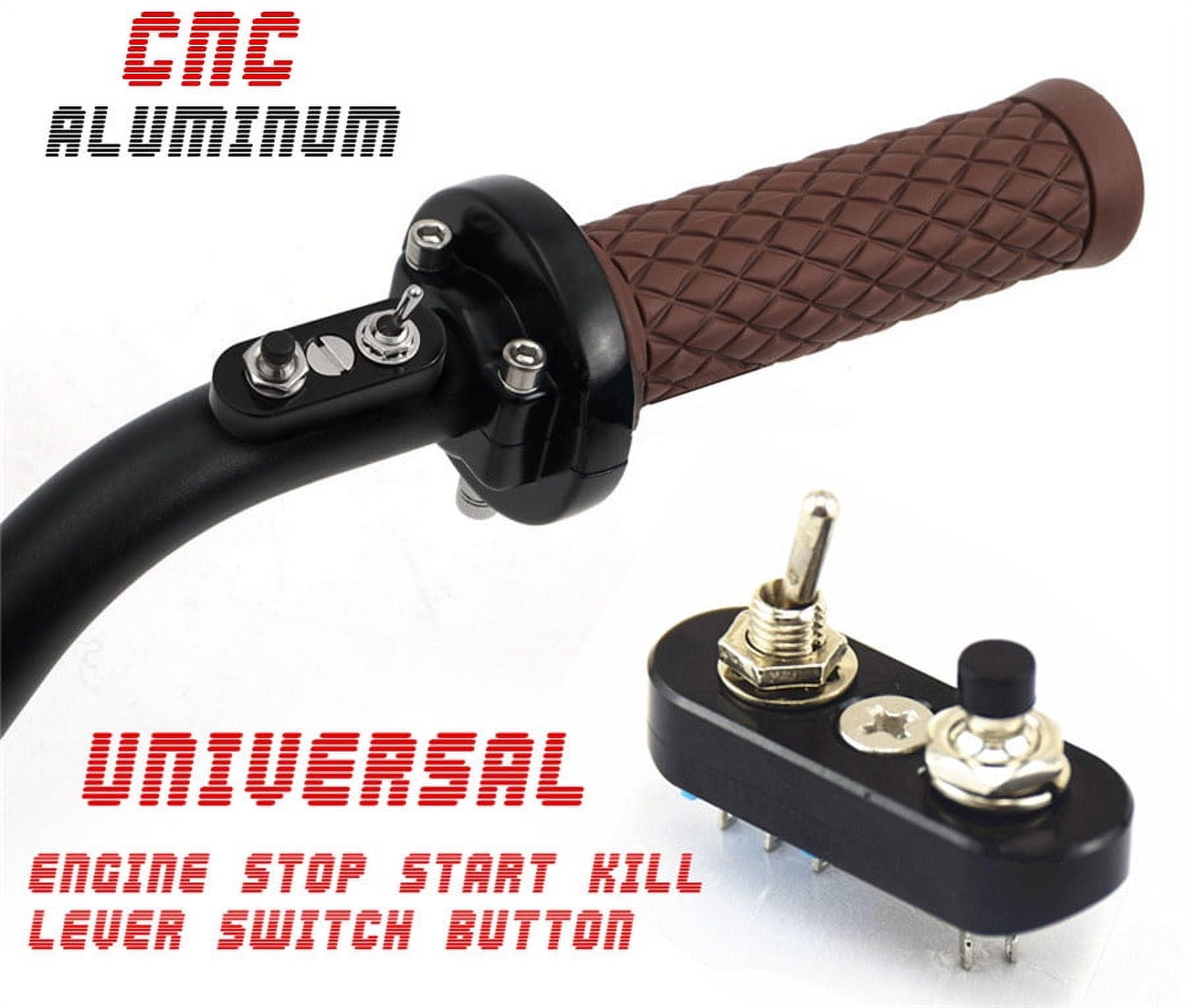Motorcycle Handlebar Button Engine On/Off Lever Toggle Switch - Walmart.com