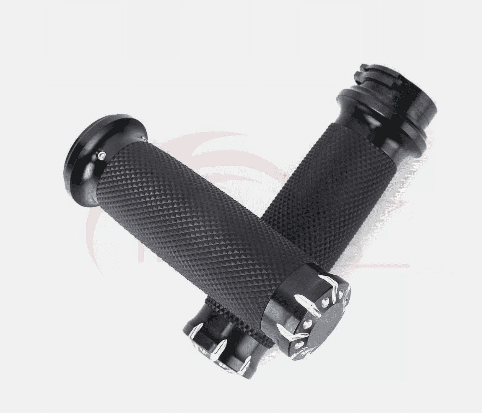 Motorcycle Handlebar Grips with Throttle Grip Design, Aggressive Spike ...
