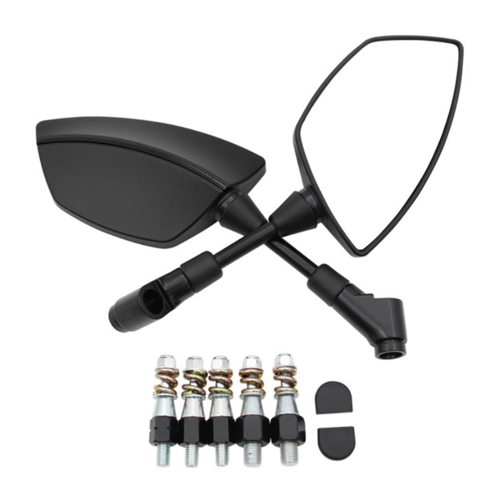 Motorcycle Handlebar Rear View Mirror Bar End Universal Scooter Parking ...