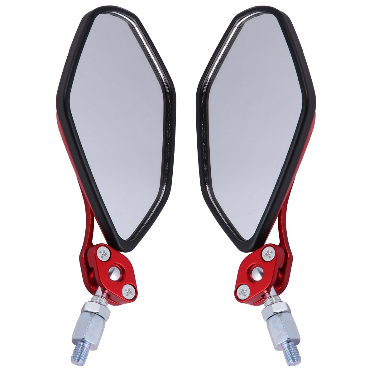 Motorcycle Handlebar Rear View Mirrors - Adjustable Pair - Walmart.com