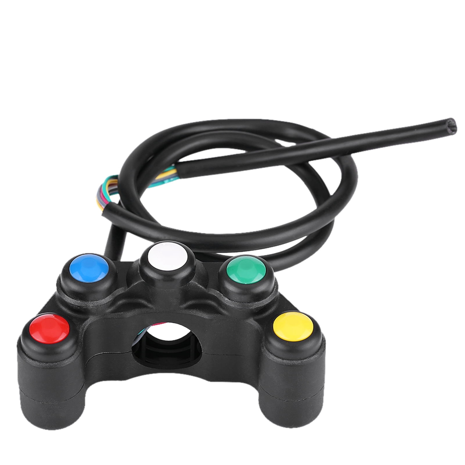 Motorcycle Handlebar Switch,Universal 22mm 5 In 1 Motorcycle Handlebar ...