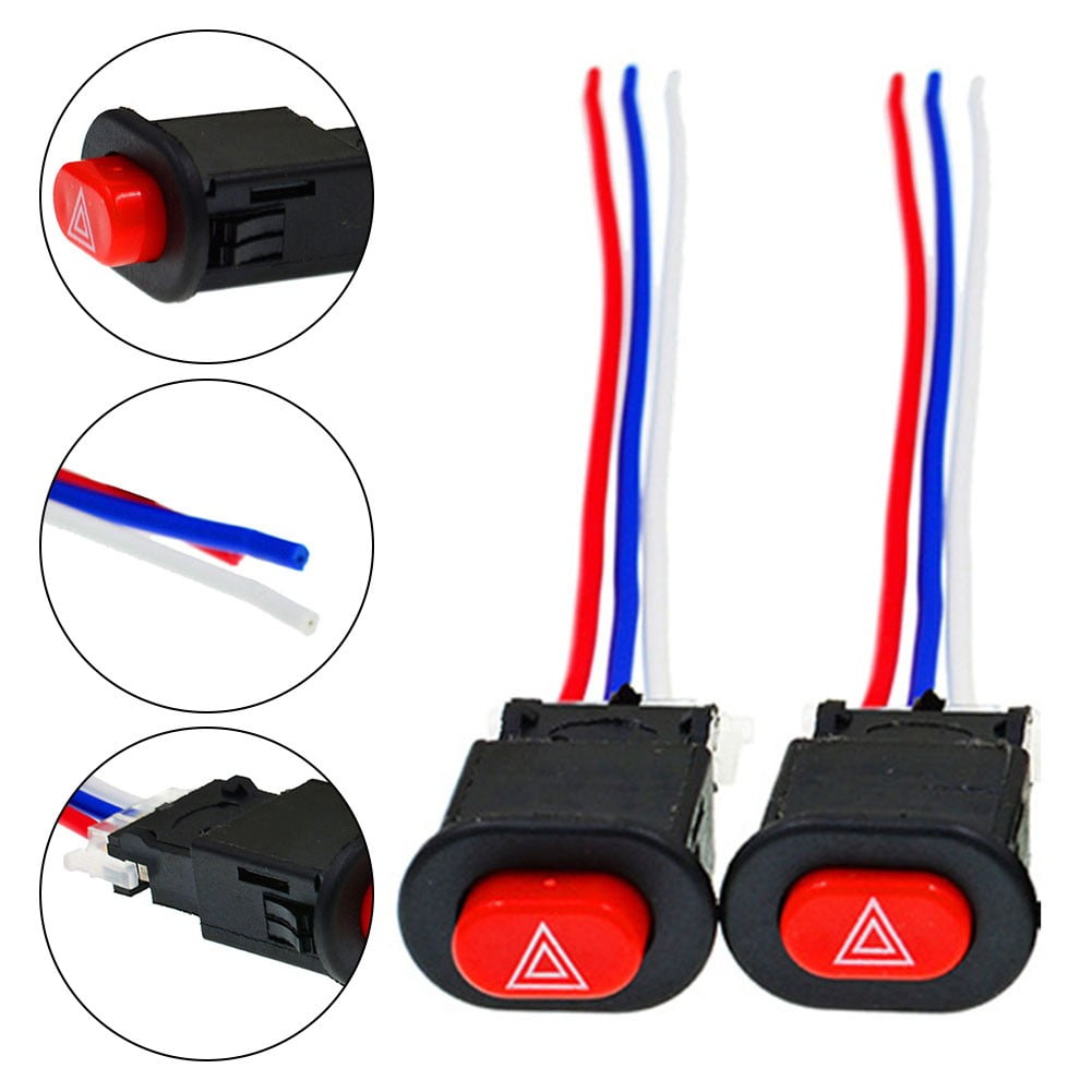 Motorcycle Hazard Light Switch Button Flasher Output Controller 2Pcs ...