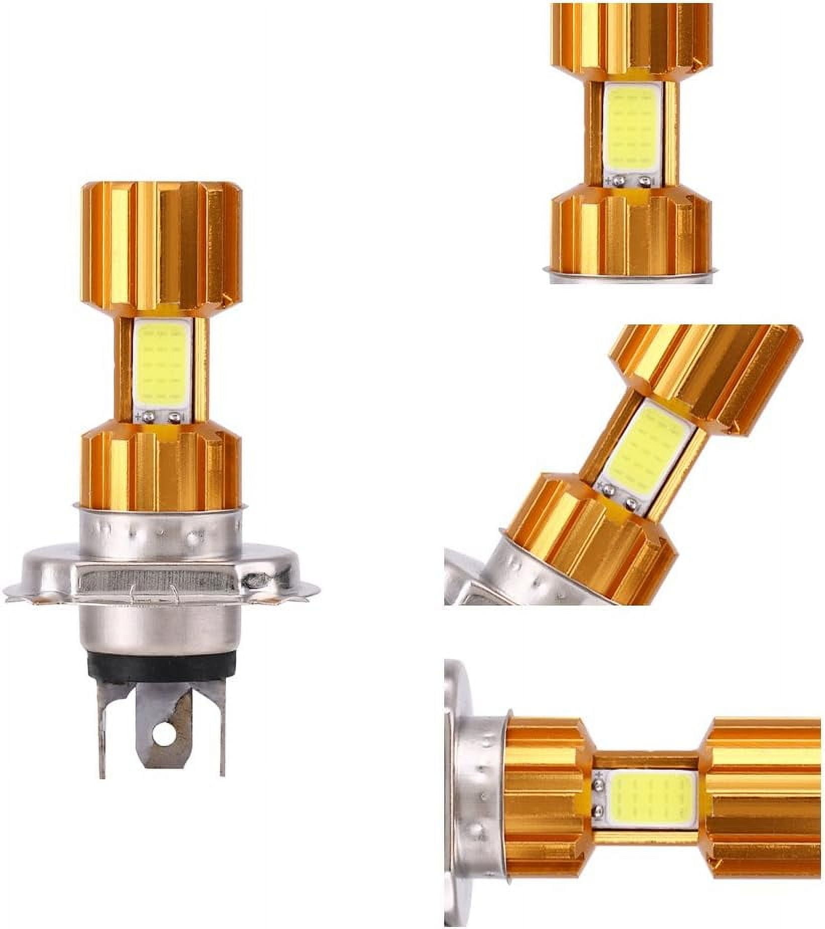 Motorcycle Headlight Bulb, LED Headlight Bulb 12V Three-Sided Light ...
