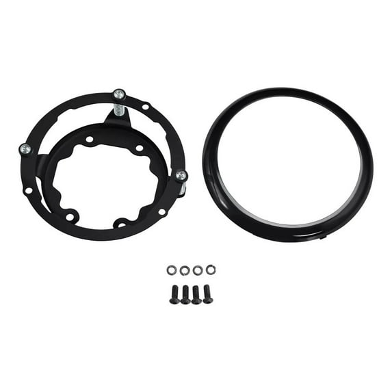 Motorcycle Headlight Mounting Bracket Ring Trim For Harley Low Rider ST ...