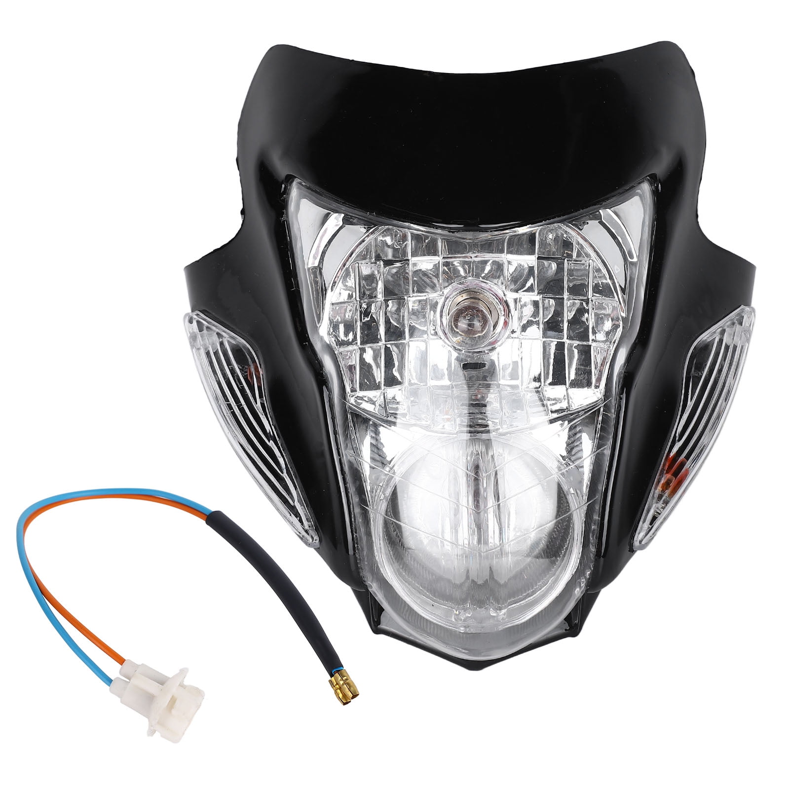 Motorcycle Headlight Skull Cover Brighter Wider Vision Light Protection ...
