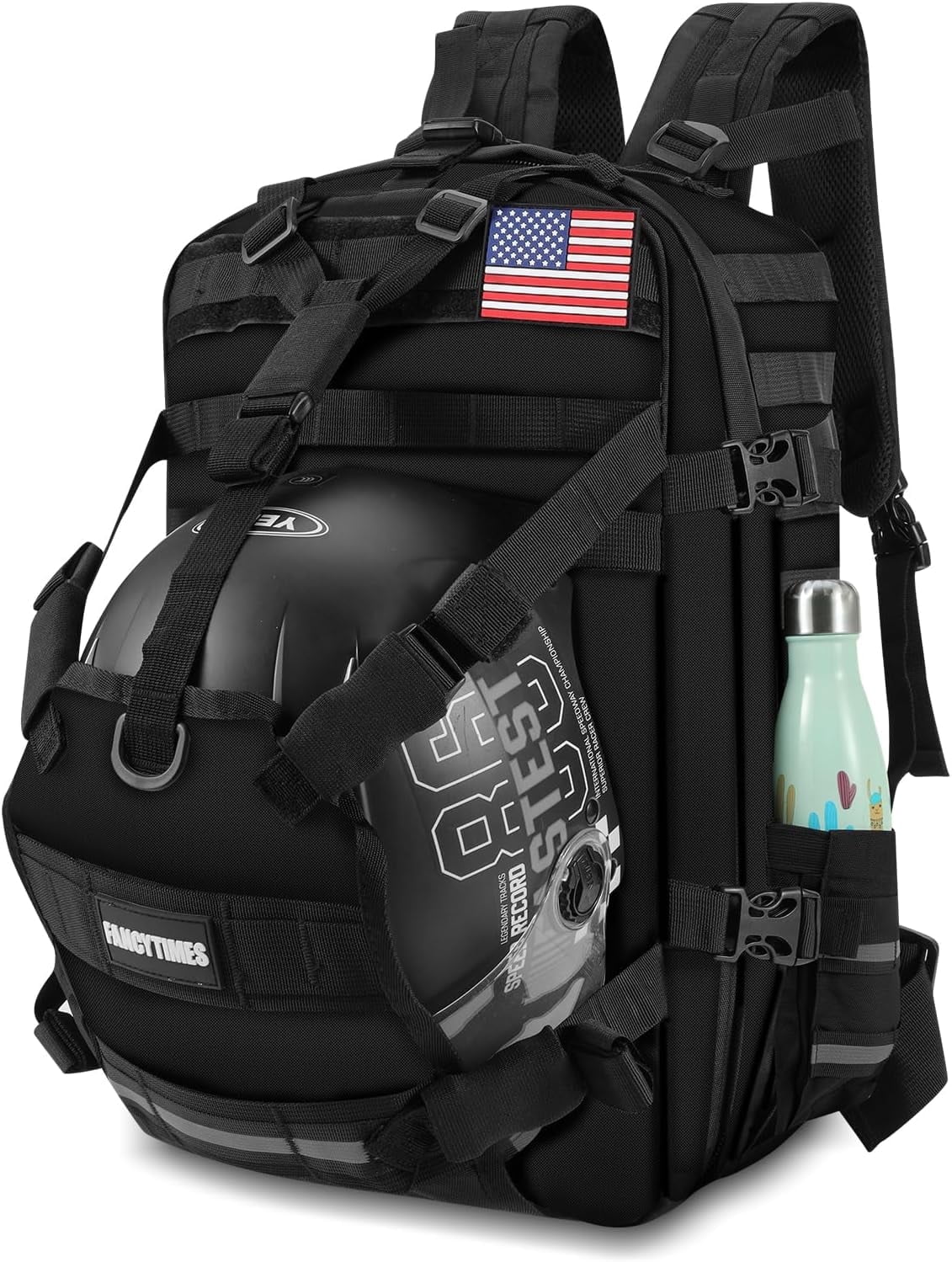 Motorcycle Helmet Backpack Bag for Men Large Capacity Motorcycle ...