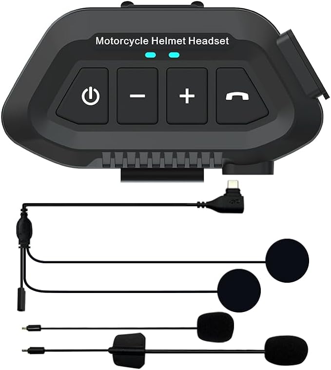 Motorcycle Helmet Bluetooth Clear Sound Bluetooth 5.3 CVC Noise ...