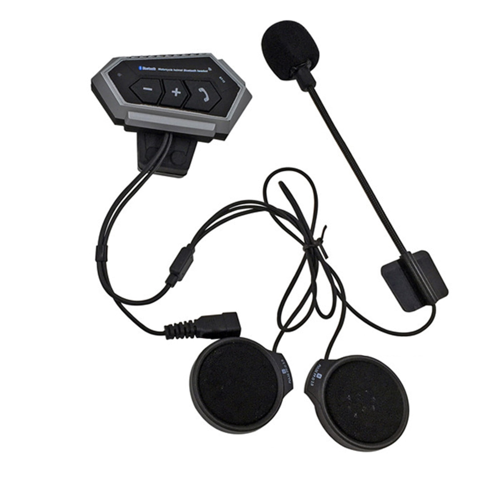 Motorcycle Helmet Bluetooth Earphones, Wireless Headset BT 5.0 with ...