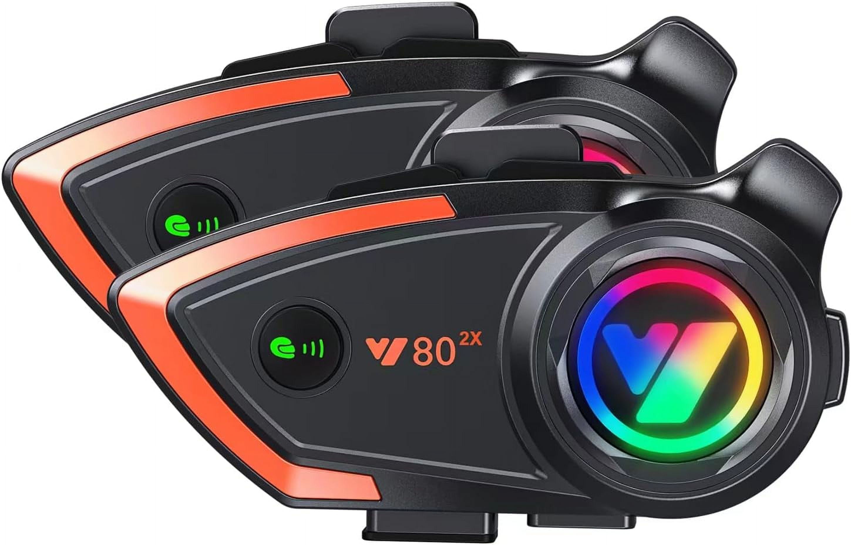 Motorcycle Helmet Bluetooth Headset 500meters 2 Riders Bluetooth Helmet ...