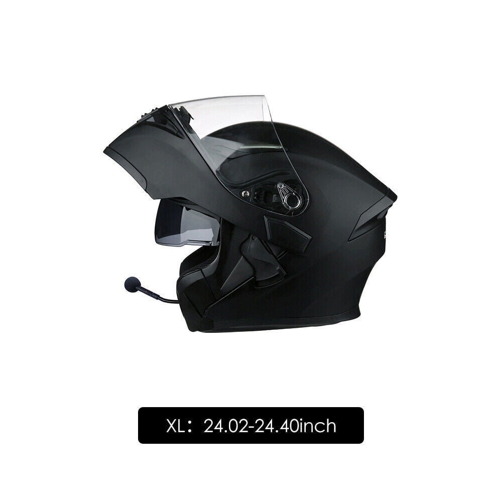 Motorcycle Helmet Bluetooth Headset Speaker Dual Visor Full Face DOT ...